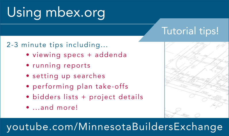 MBEX : Builders Exchange Plan Room for Contractors & Construction
